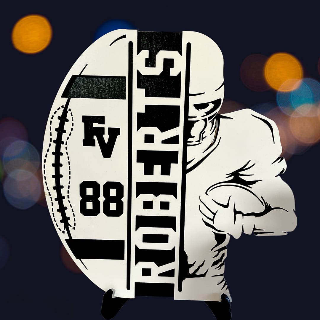 Football 3 Plaque - New View Customs Inc.