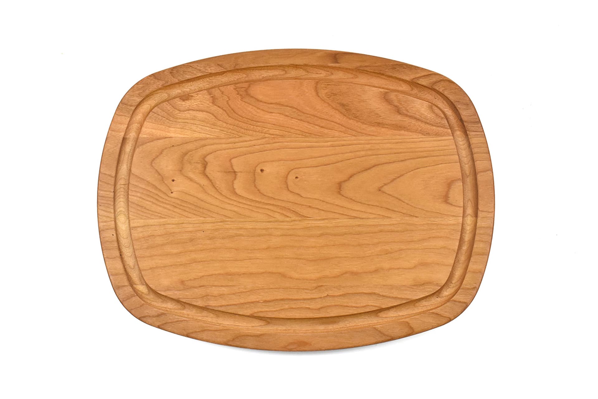 Oval Cutting Board with Juice Groove 9" x 12" x ¾" - New View Customs Inc.